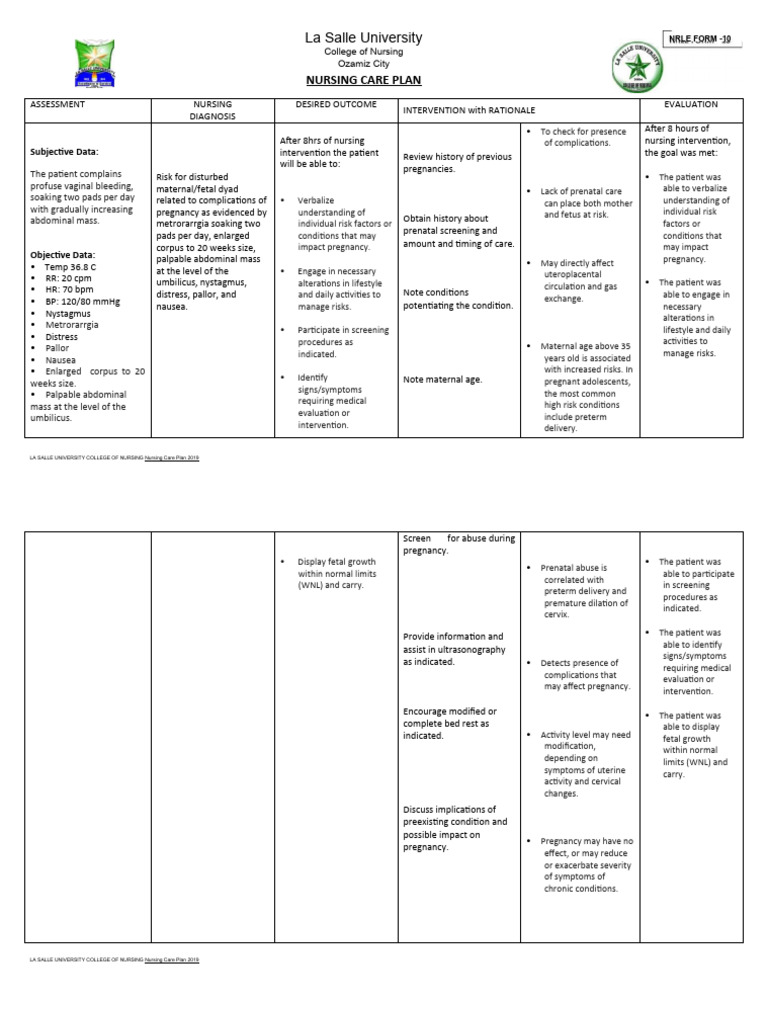 NURSING CARE PLAN 2 | PDF