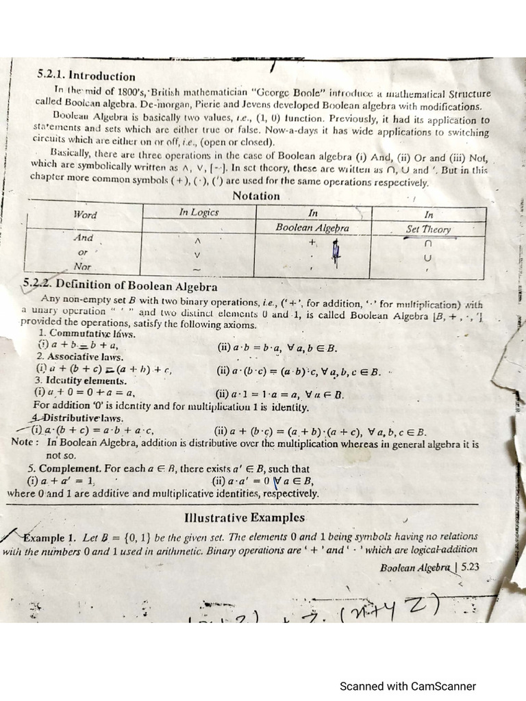 boolean algebra | PDF