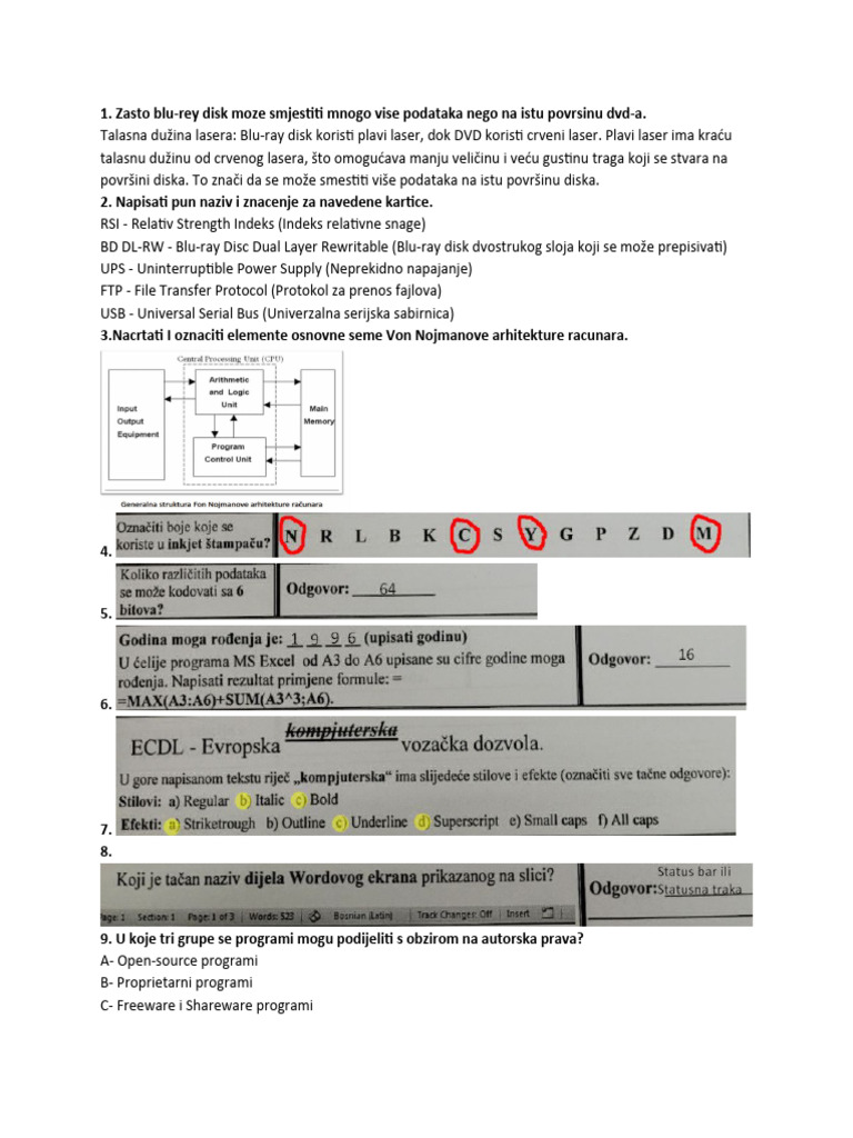 Poslovne Aplikacije Odgovori | PDF