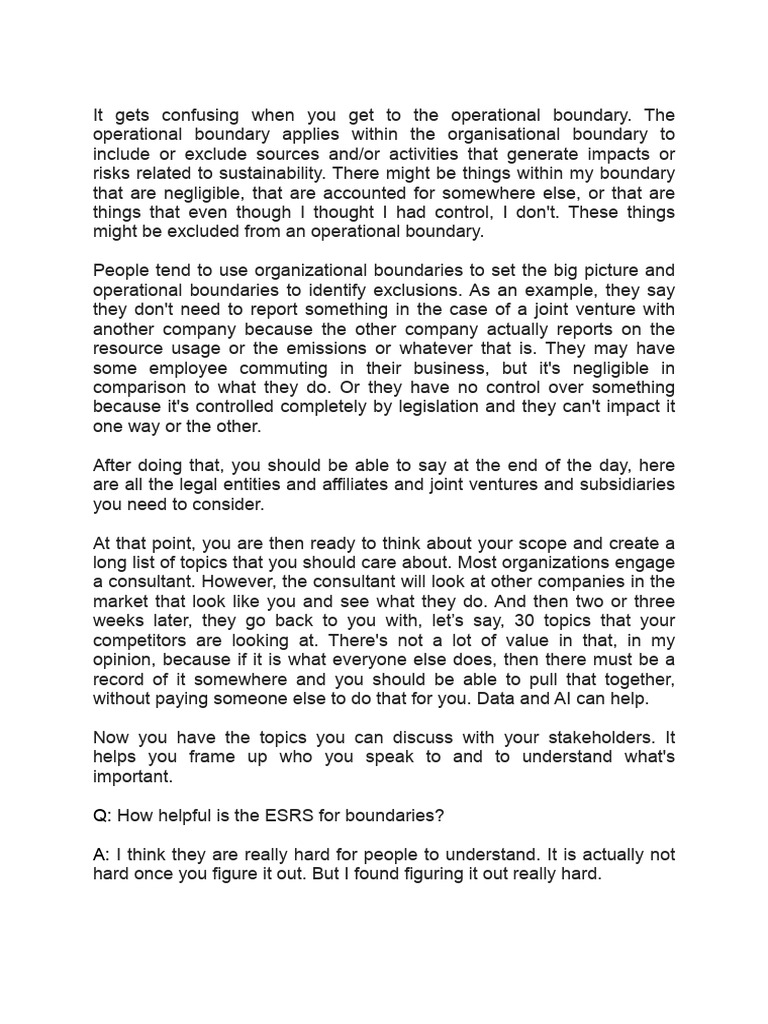 Sustainability Reporting Boundaries | PDF | Sustainability | Governance