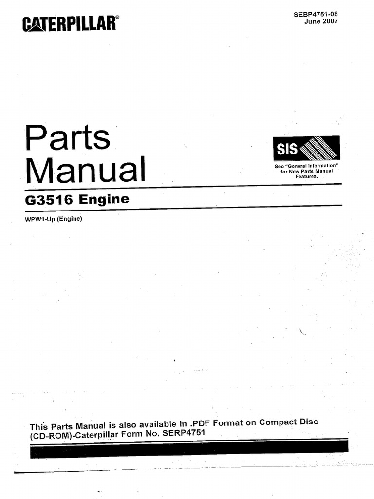 Parts Manual g3516 | PDF