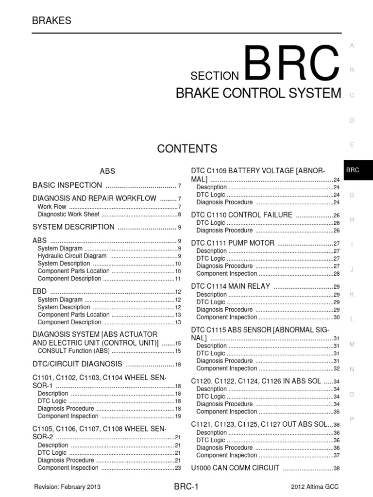 Brake Control System: Section | PDF | Anti Lock Braking System ...