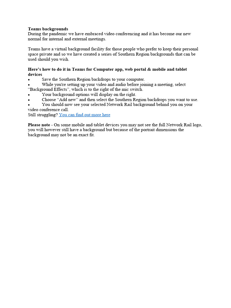 Background Guidance For Teams | PDF | Games & Activities