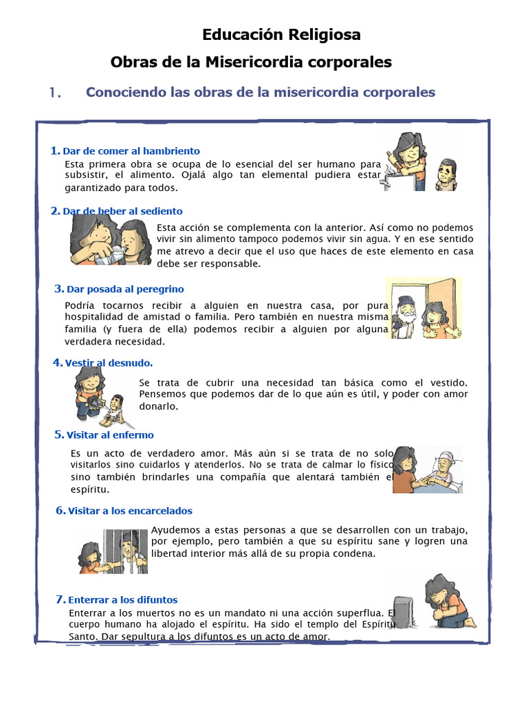Obras de Misericordia | PDF | Amor