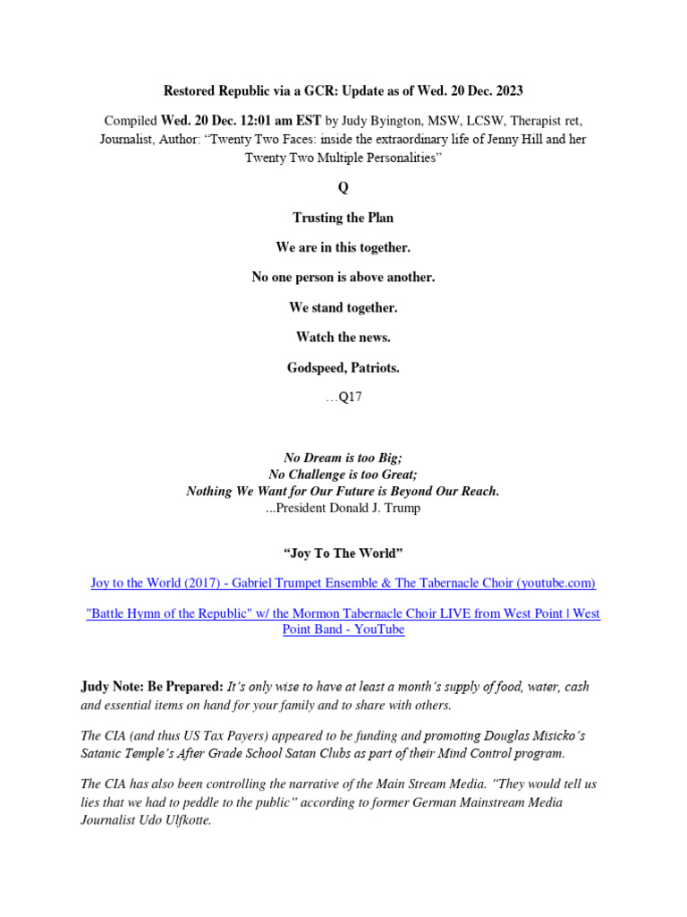 Restored Republic Via A GCR 12 20 2023 | PDF Restored Republic Via A GCR 12 20 2023 | PDF