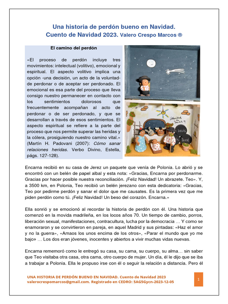 Una Historia de Perdón Bueno en Navidad - Cuento de Navidad 2023 ...