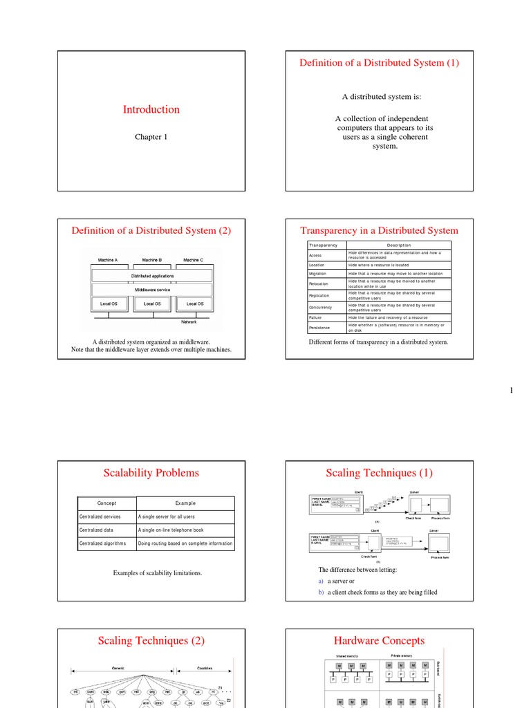 Definition of A Distributed System | PDF | Client–Server Model | Distributed Computing