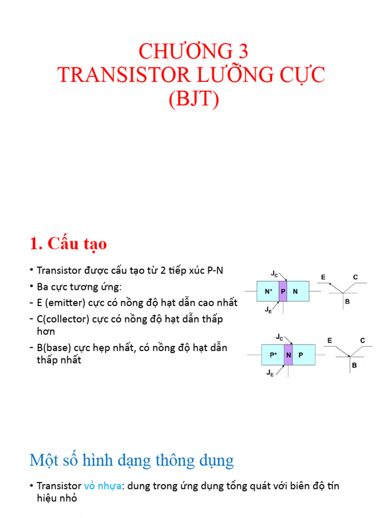 Chương 3 - BJT | PDF