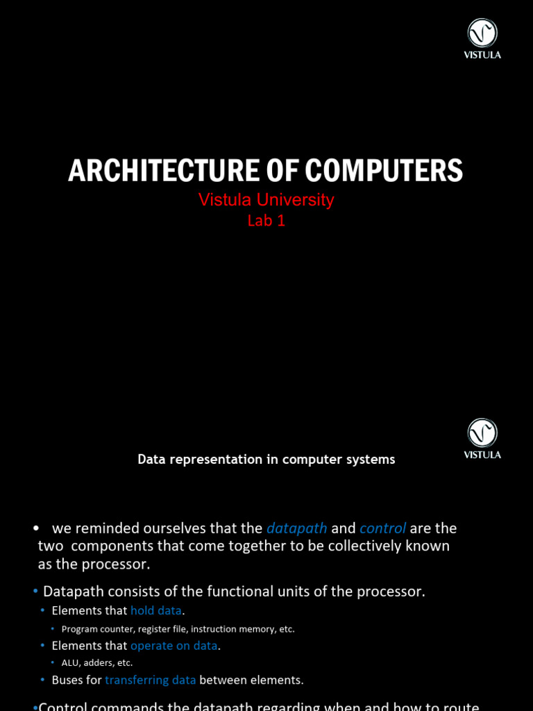 Architecture Of Computers Lab1 Pdf Computer Architecture Central Processing Unit