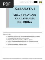 Modyul 1 Ang Retorika Kahulugan at Kahalagahan | PDF