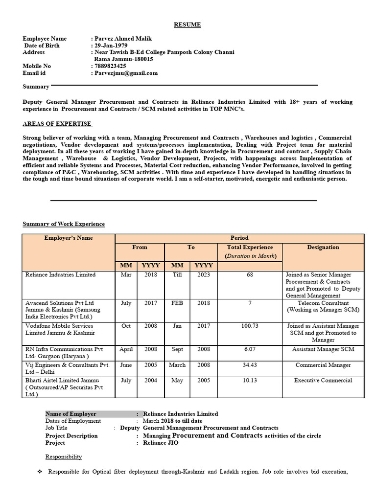 Parvez Malik Dated 08.11.2023-2 | PDF | Request For Proposal | Supply ...