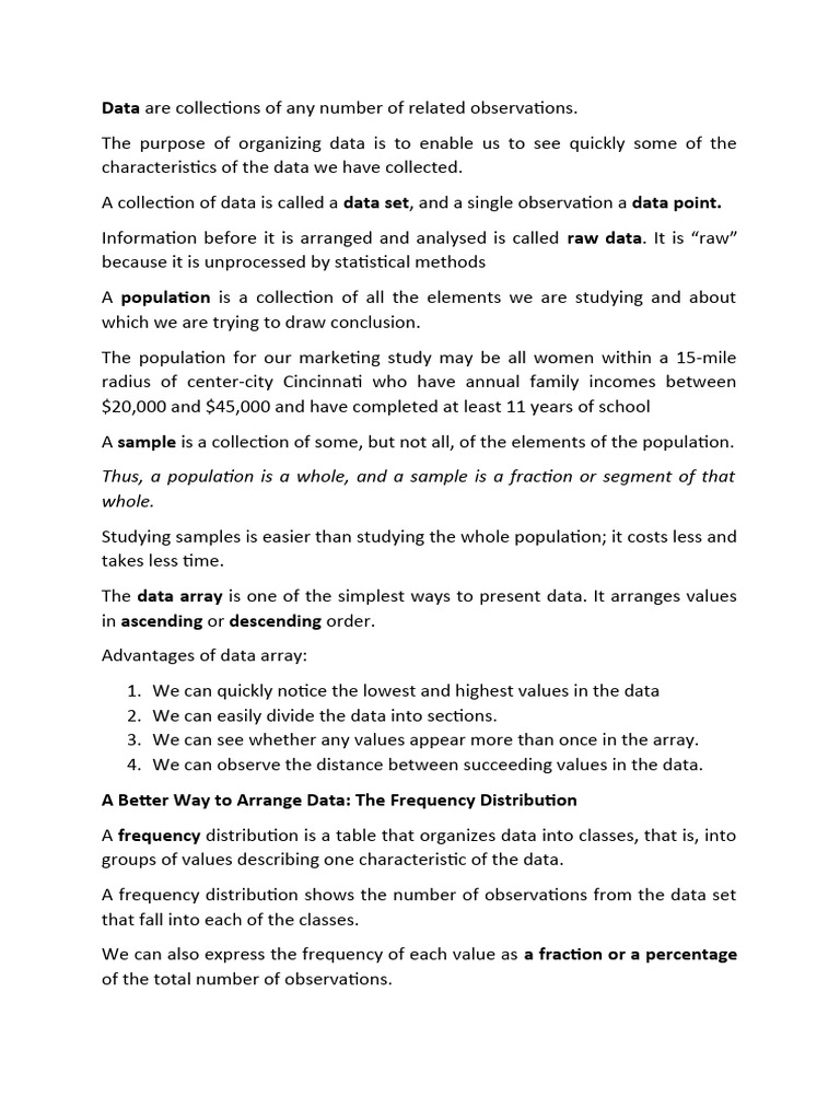 STAT Chapter 2 | PDF