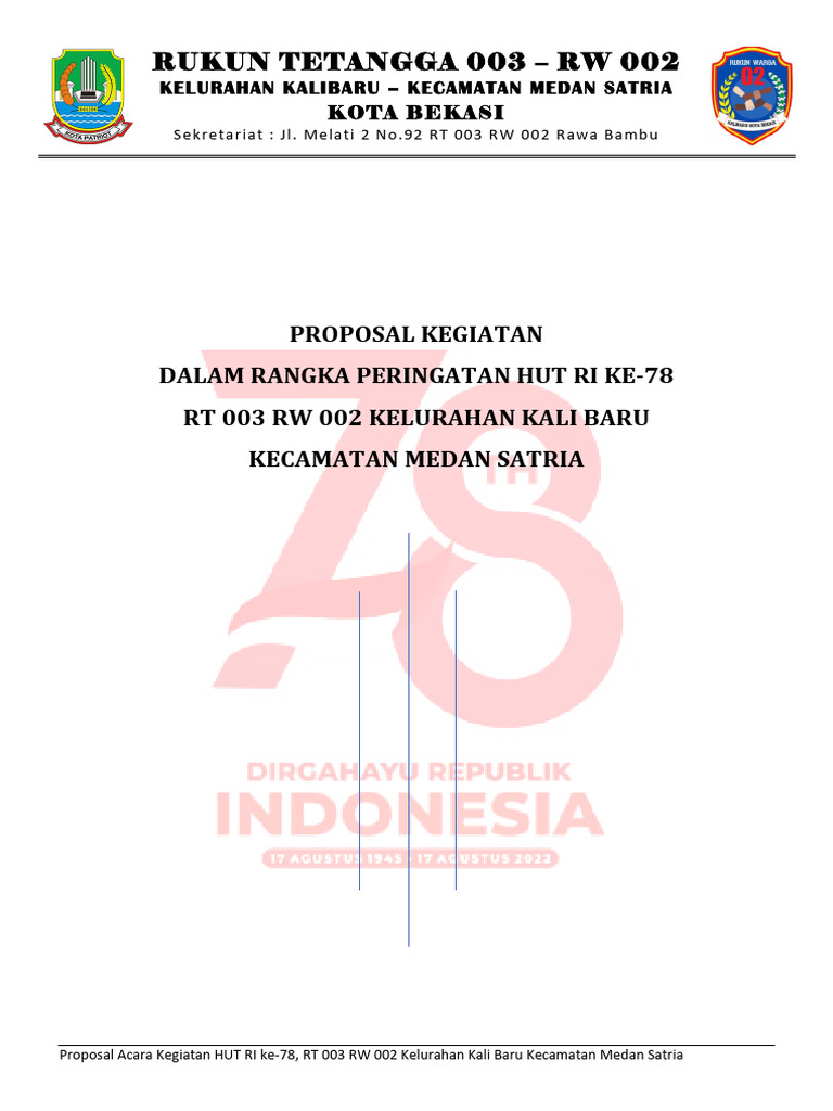 Proposal Acara 17 Agustus | PDF | Griya & Taman