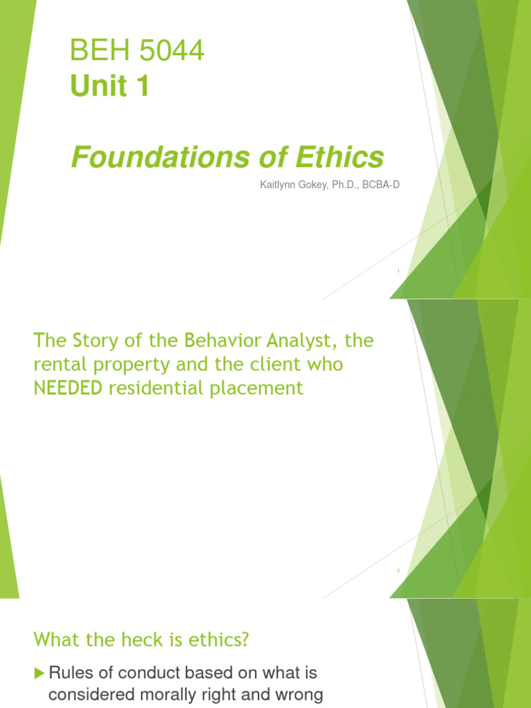 Foundations of Ethics in ABA Practice | PDF