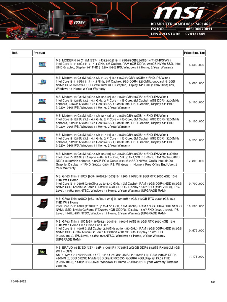 PL Laptop Msi1 | PDF