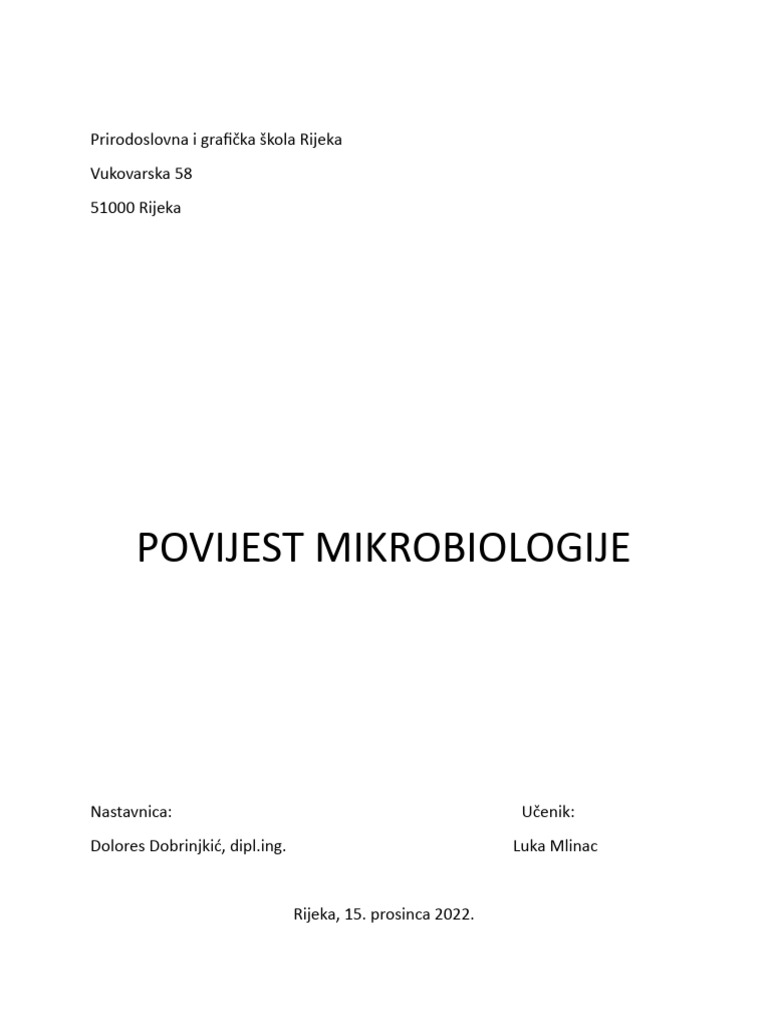 Mikrobiologija | PDF