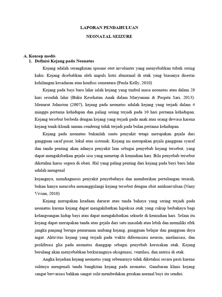 LP Neonatal Seizure | PDF