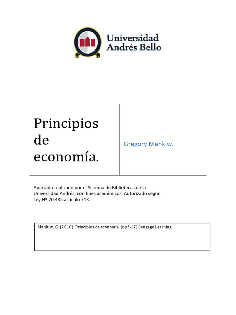 Principios de Economia | PDF