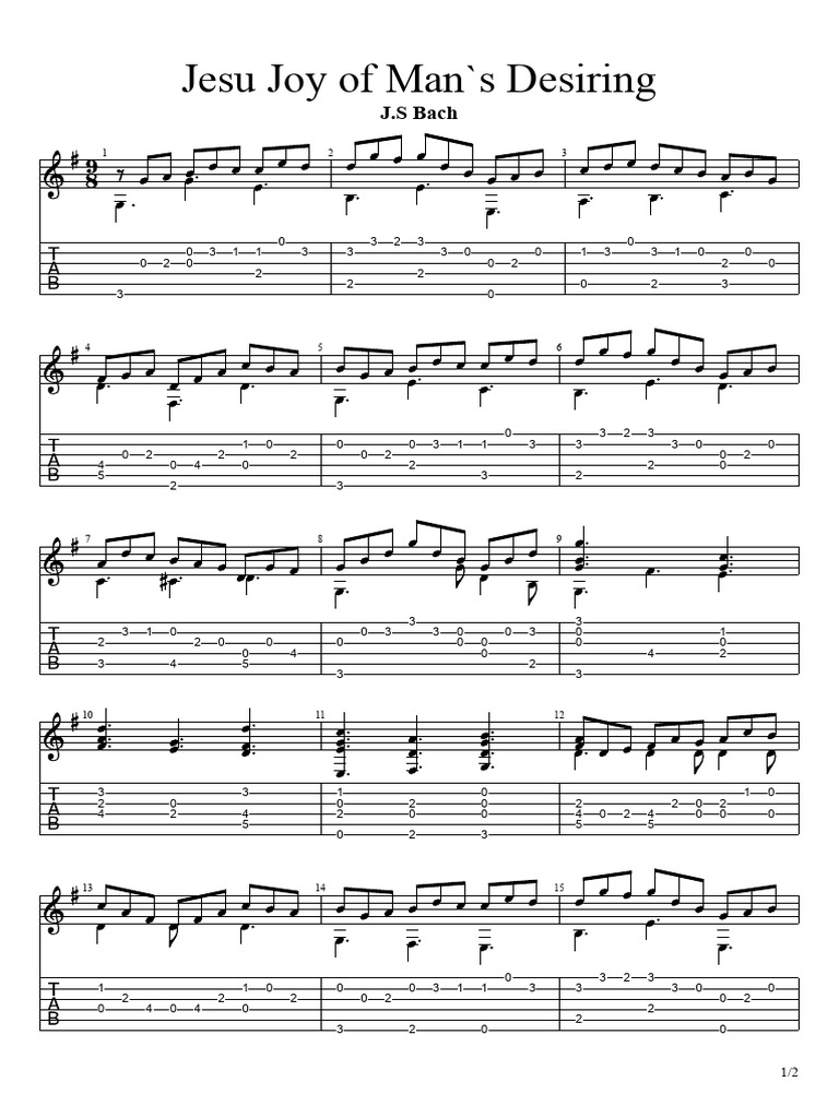 Jesu Joy of Mans Desiring Bach22 | PDF