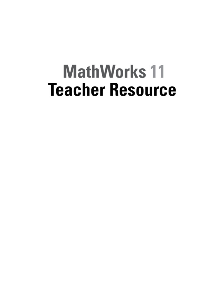 mw11 Teacherresource | PDF | Mathematics | Slope