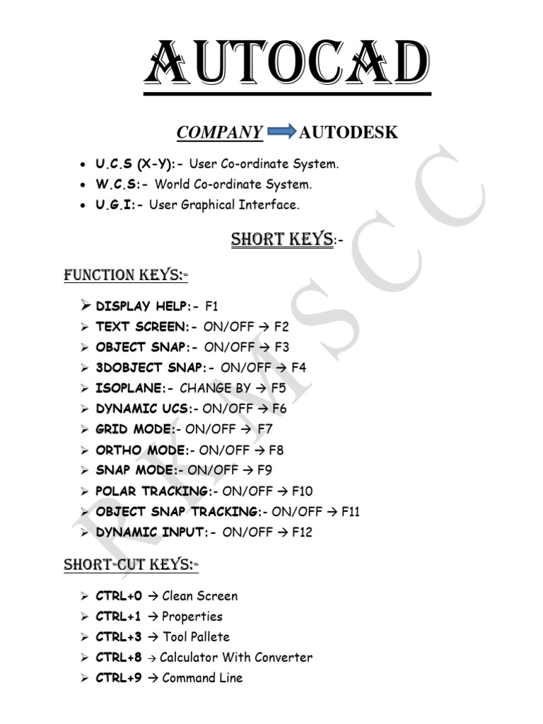 AUTOCAD - 2D Watermark - RKMSCC | PDF | Circle | Elementary Geometry