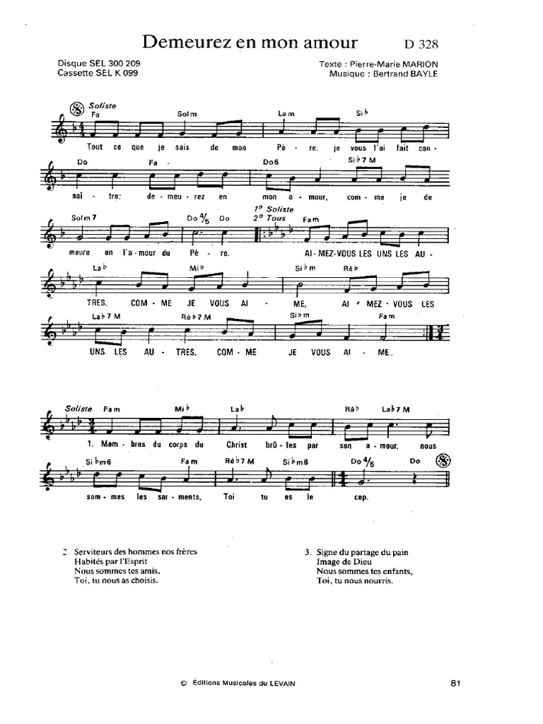 D328 - Demeurez en Mon Amour | PDF