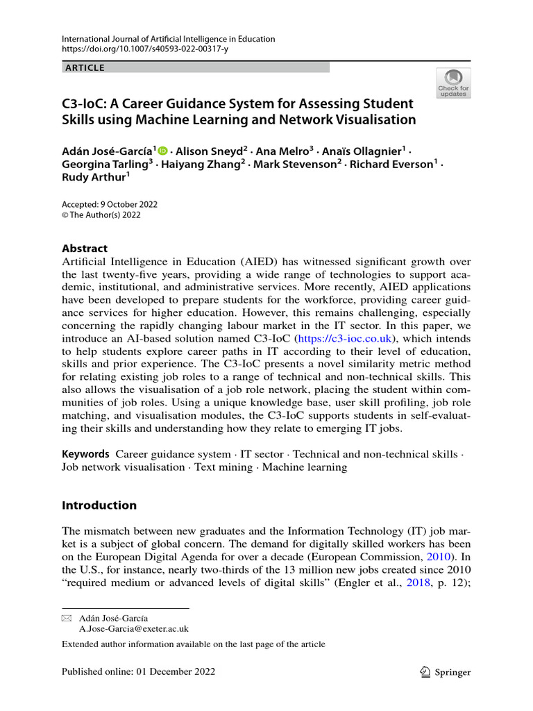 03 A Career Guidance System For Assessing Student Skills Using Machine Learning and Network ...