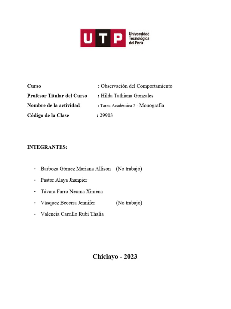 Monografía Ta2-1 | PDF | Crecimiento personal y profesional