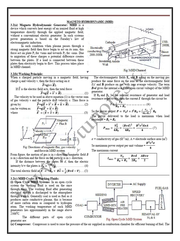 Unit 3 MHD and Fuel Cell | PDF | Fuel Cell | Anode