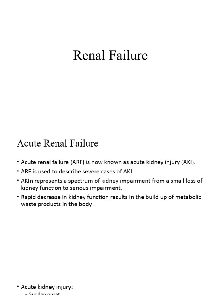 Renal Failure | PDF | Causes Of Death | Clinical Medicine Renal Failure | PDF | Causes Of Death | Clinical Medicine