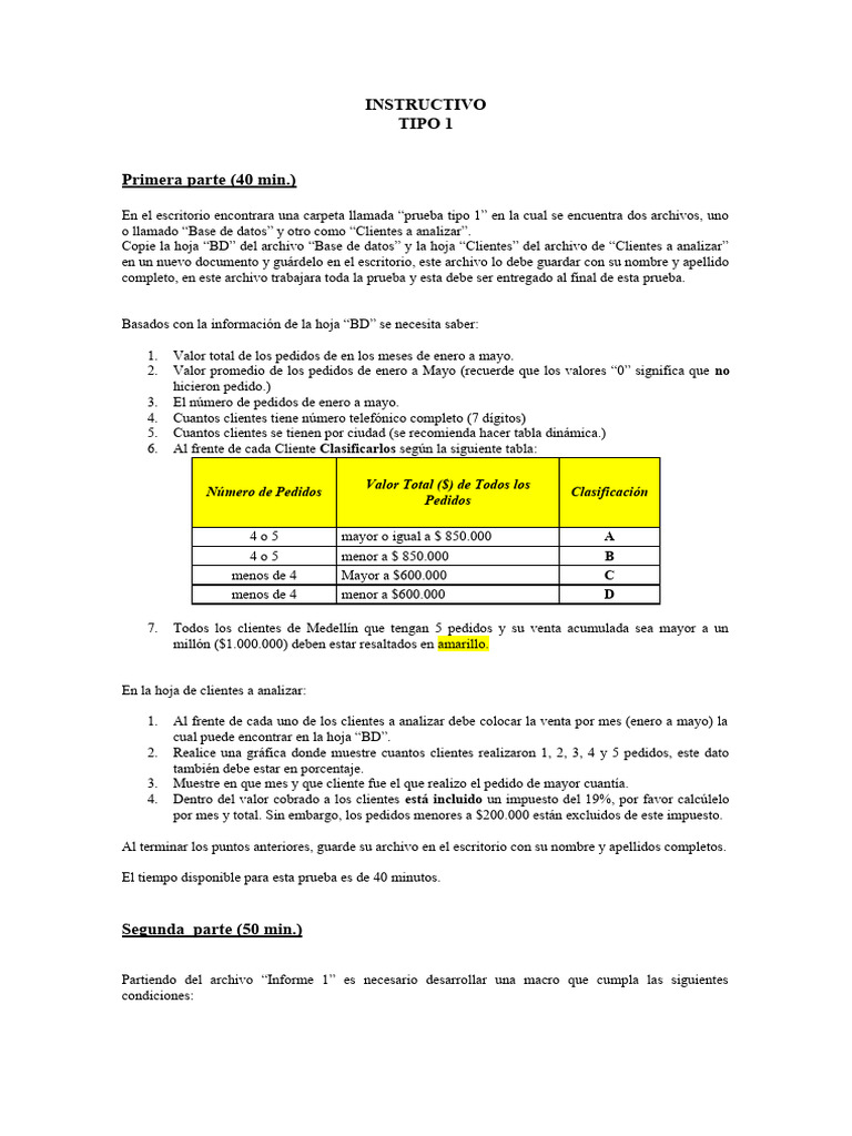 Prueba Tipo 4 | PDF | Informática