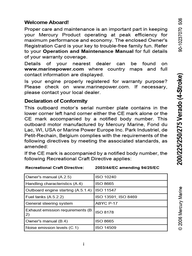 Welcome Aboard!: Recreational Craft Directive: 2003/44/EC Amending 94 ...