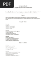 Camp Buddy: Taiga Route Guide | PDF
