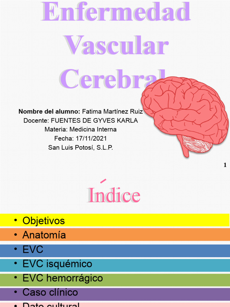 Enfermedad Vascular Cerebral | PDF | Carrera | Isquemia
