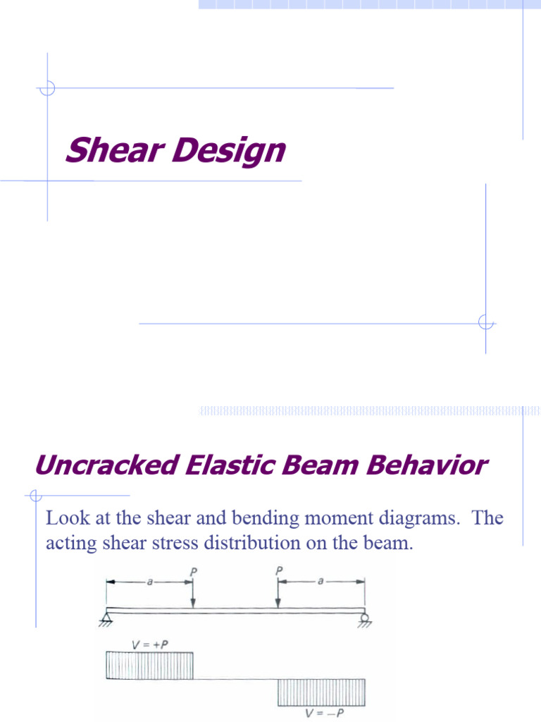 Shear Design | PDF | Beam (Structure) | Stress (Mechanics)