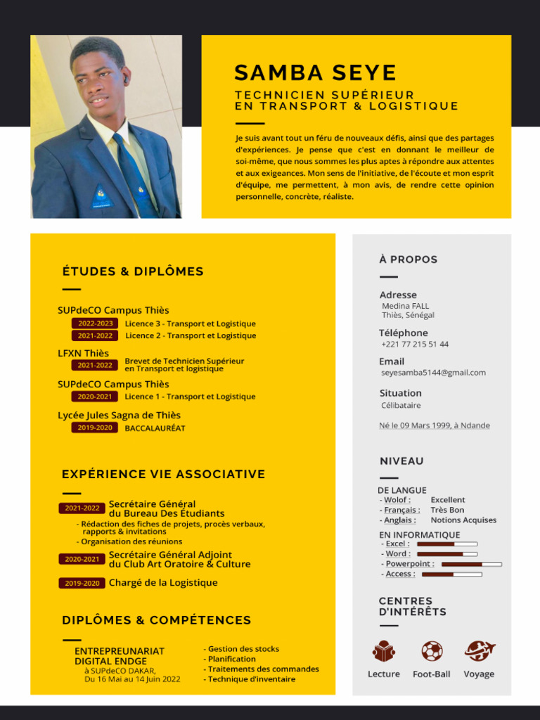 CV - Samba Seye | PDF