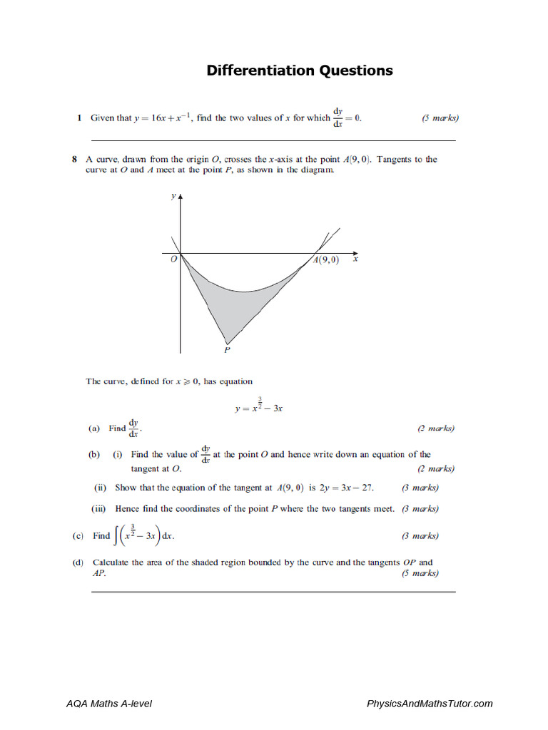 Differentiation 1 2 Pdf