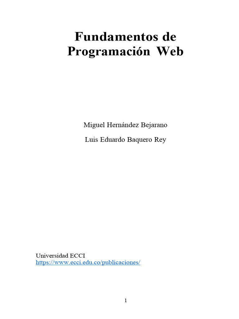 Guía Básica de Programación Web | PDF | Página web | Red mundial