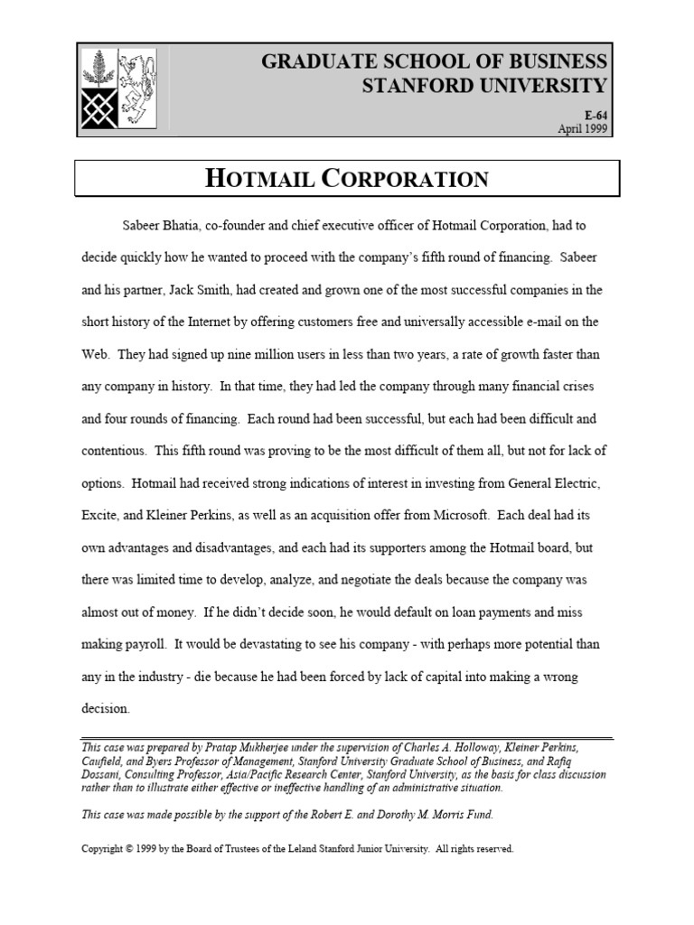 Caspo Hotmail Corp | PDF | Dividend | Stocks