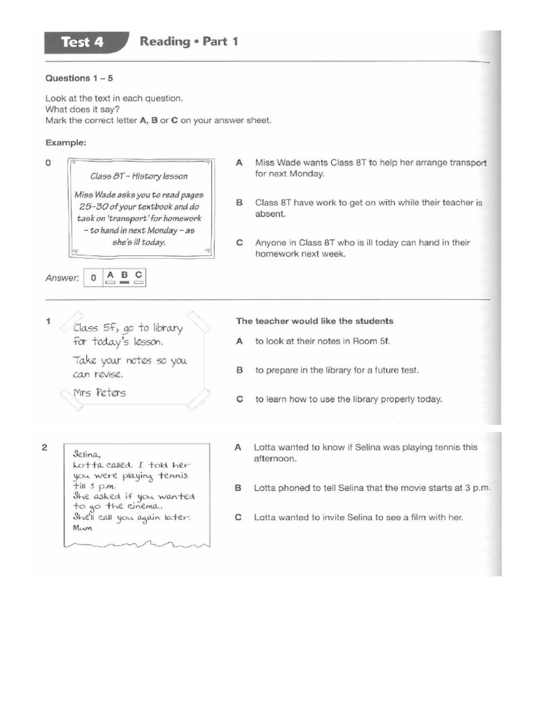 B1 Reading Pdf