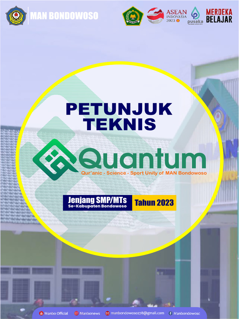 Juknis Olimpiade Matematika, IPA Dan IPS QUANTUM MAN Bondowoso 2023 | PDF