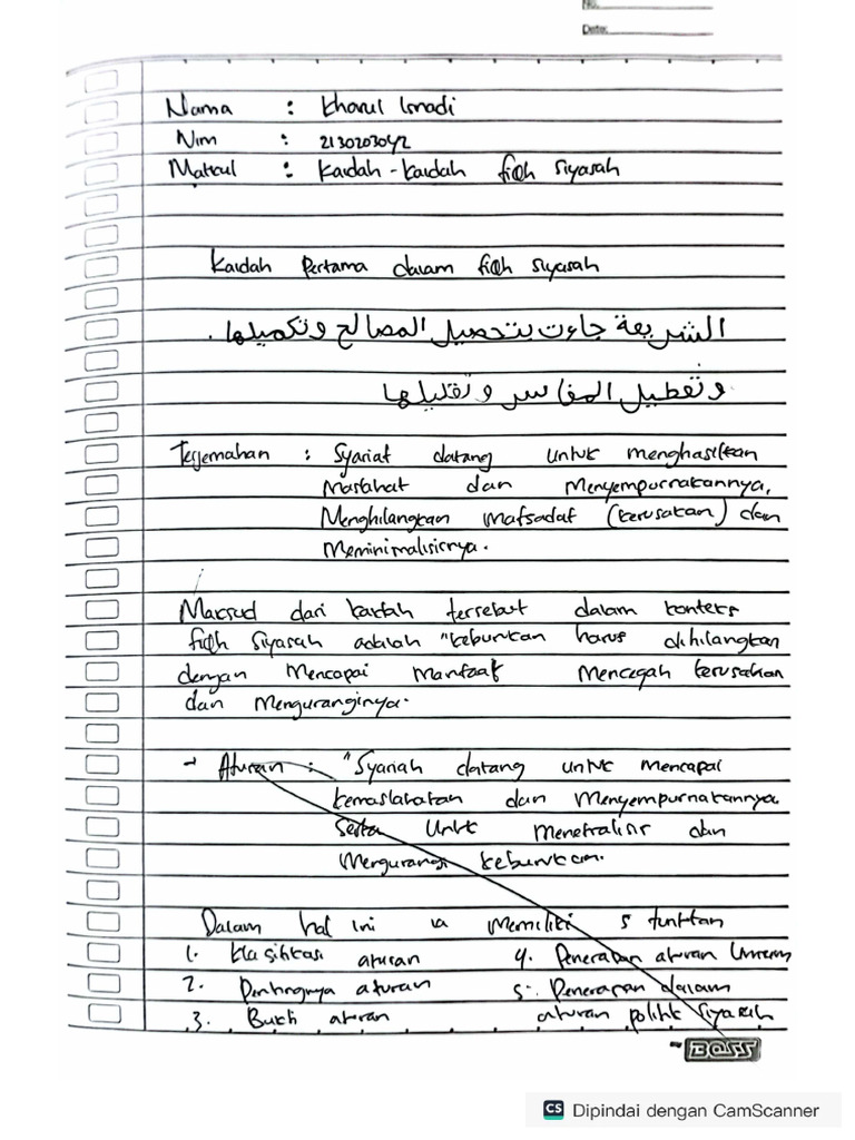 Resume 1 KFS Khoirul Isnadi HTN 5B | PDF