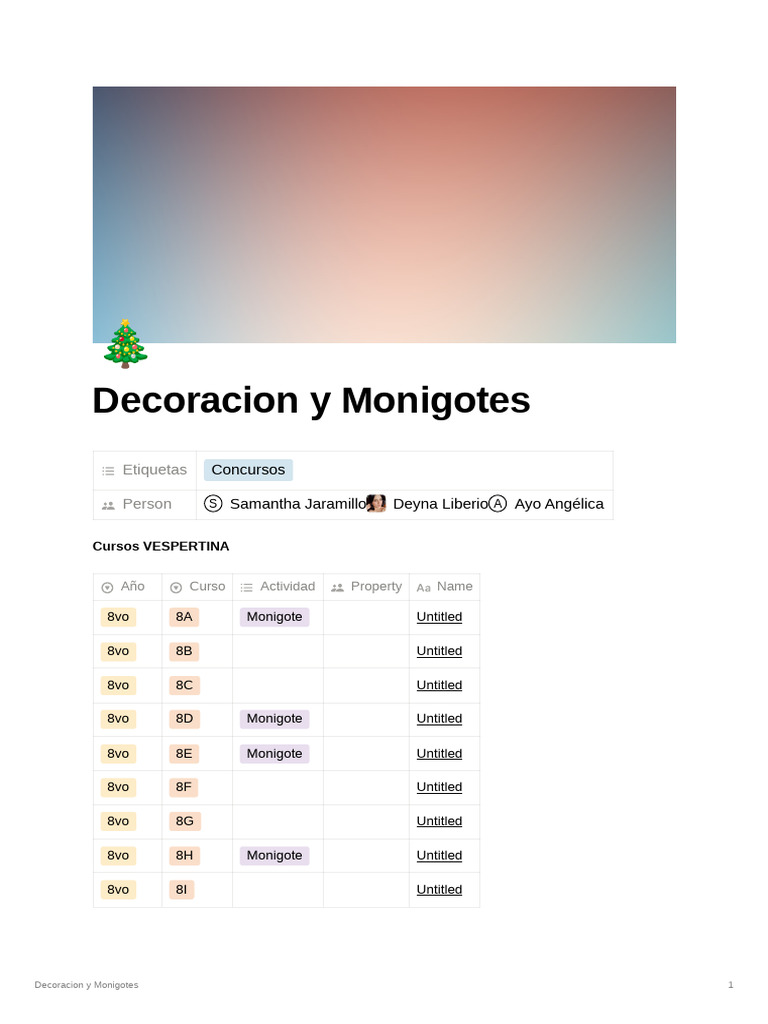 Monigotes en Decoración Escolar | PDF