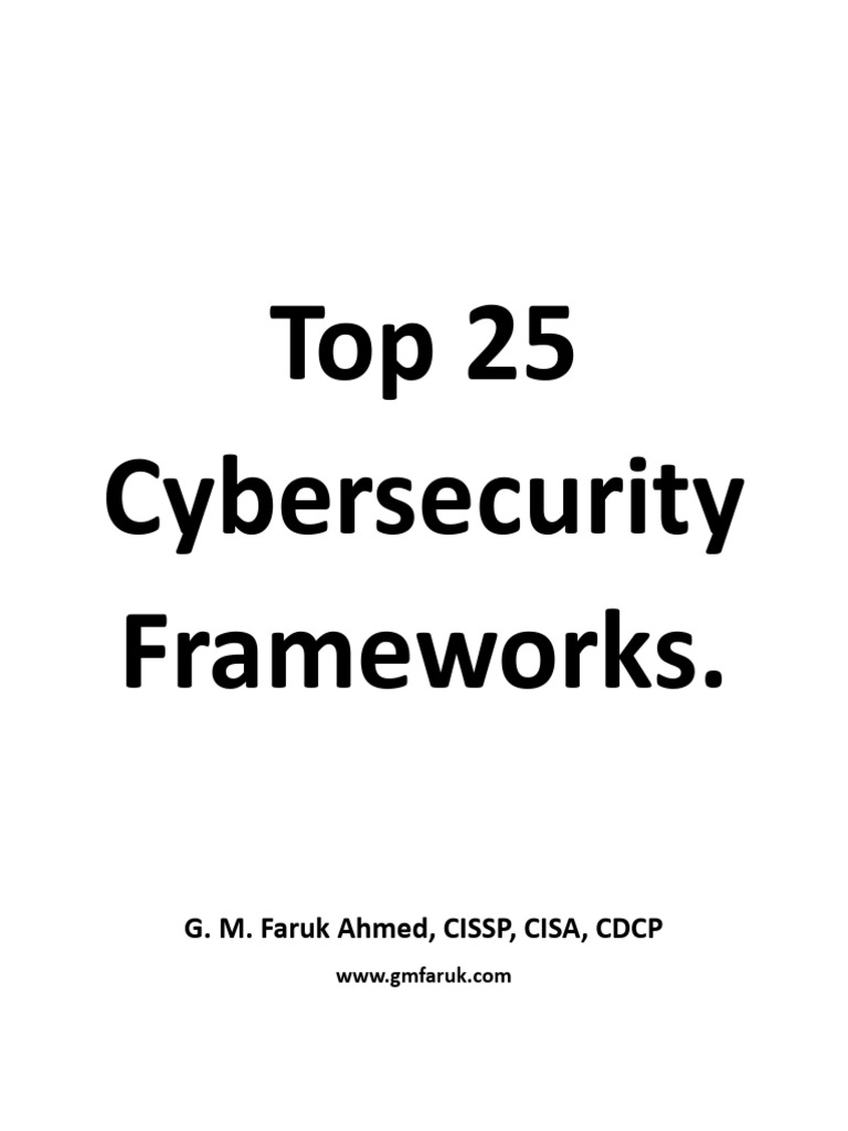 25 Cyber Security Frameworks | PDF