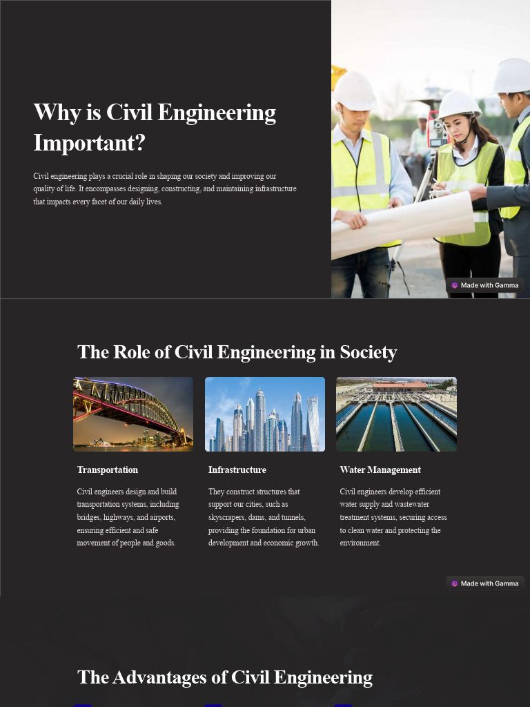 Why Is Civil Engineering Important | PDF | Infrastructure | Civil ...