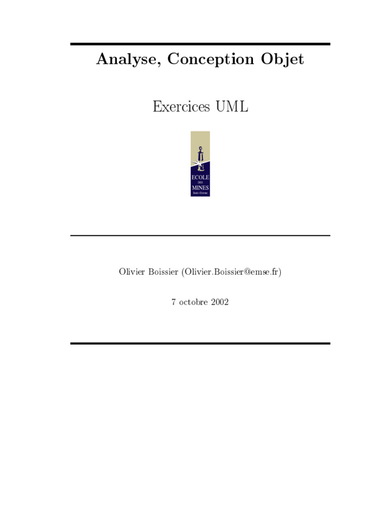 Exercices Uml | PDF