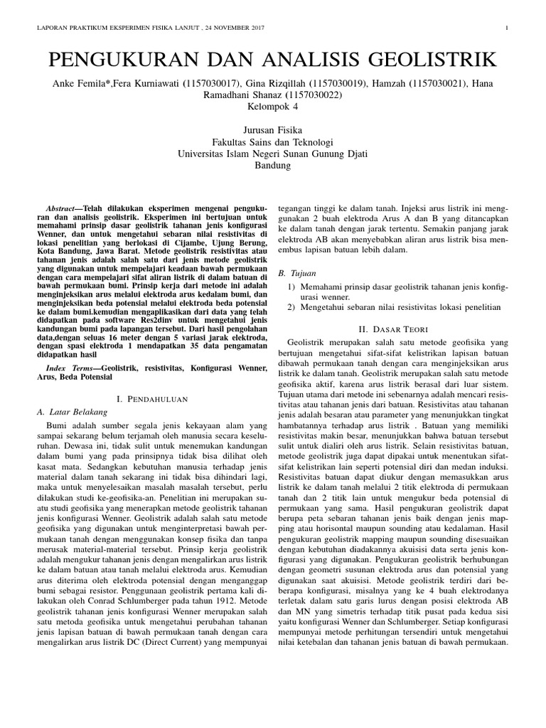 Modul 8 Geolistrik | PDF