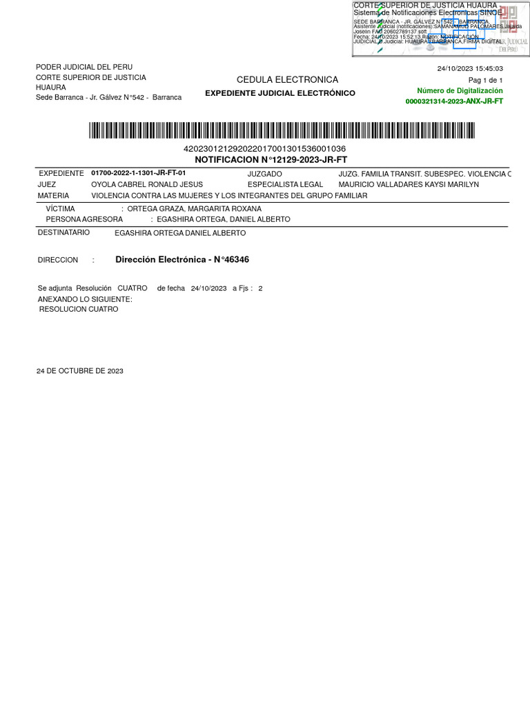 Exp. 01700-2022-1-1301-JR-FT-01 - Consolidado - 12129-2023 | PDF | Ley ...