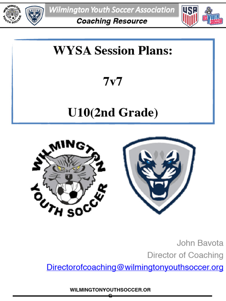 7v7 - U10 - 2nd Grade Session Plans | PDF
