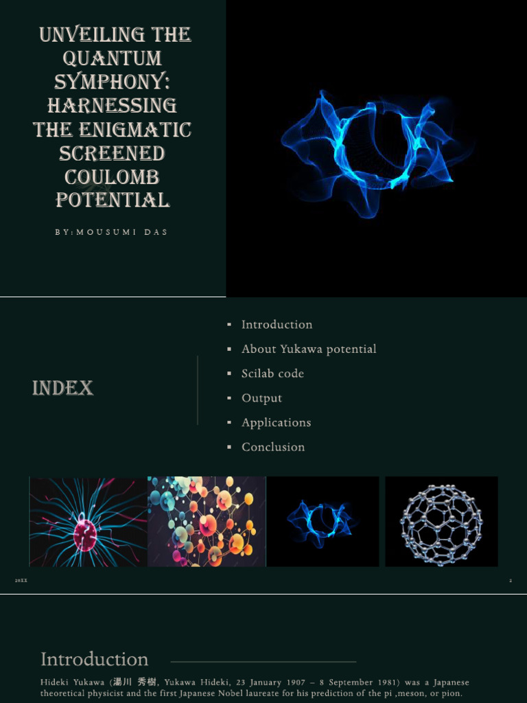 Screened Coulomb Potential | PDF